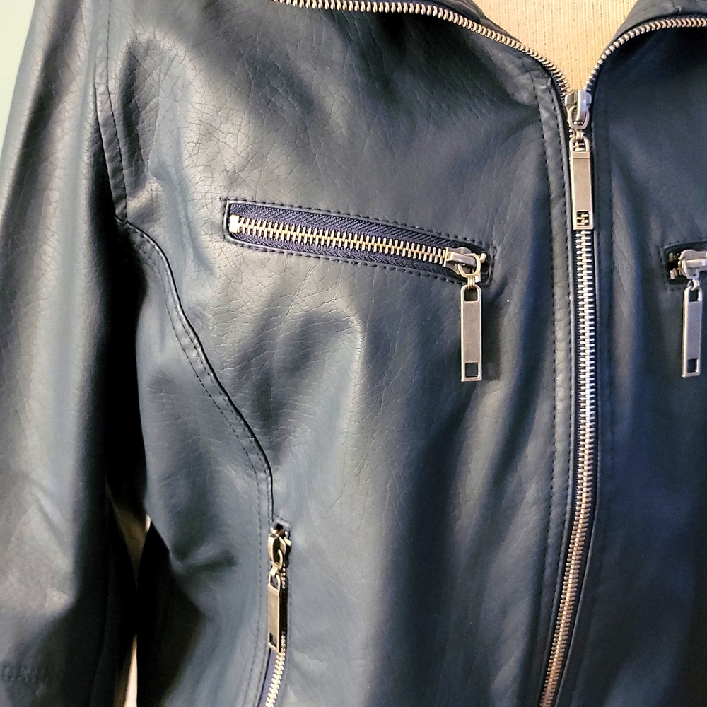 Ib Diffusion Faux Leather Jacket - Gem